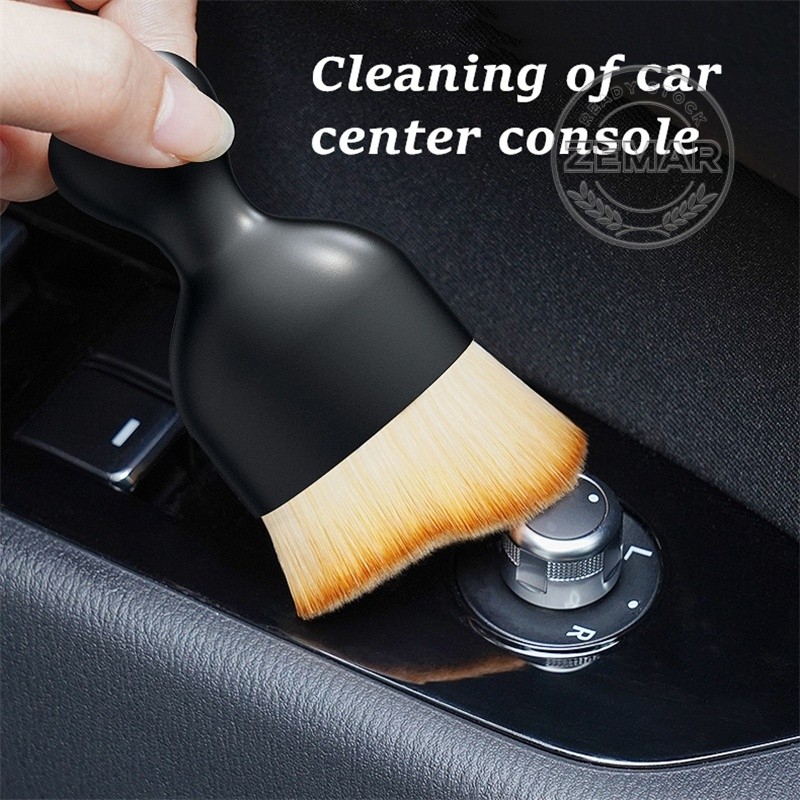 【ZEMAR】Car Interior Cleaning Soft Brush Dashboard Air Outlet Seat Gap ...