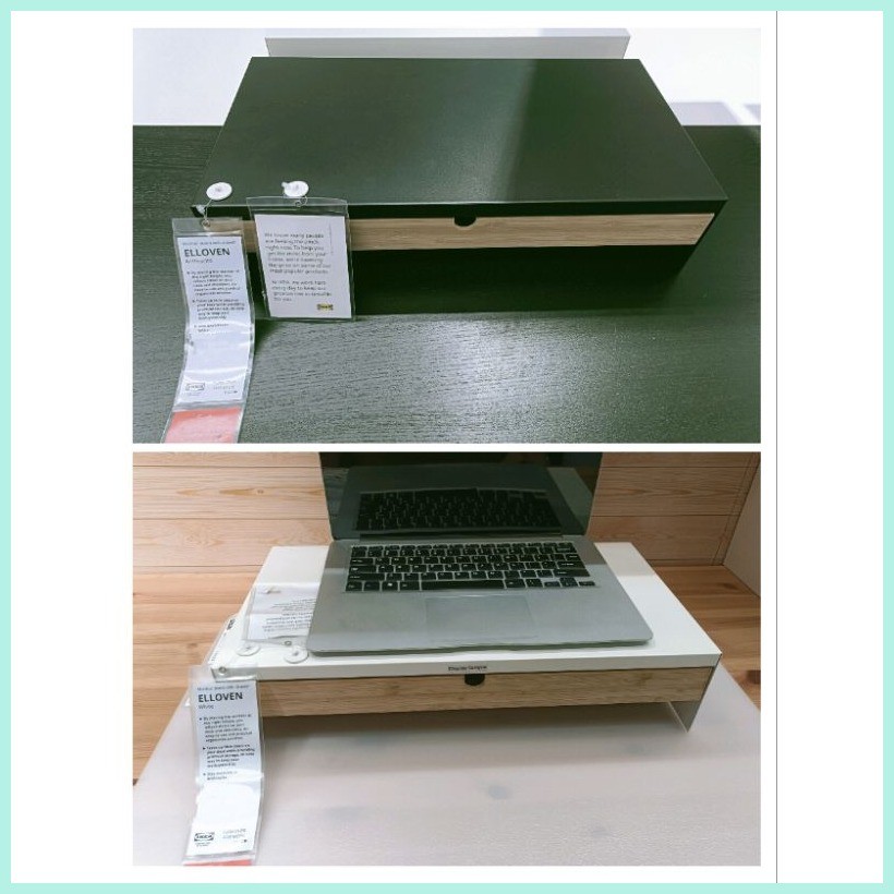 ikea ELLOVEN monitor stand(H10×D26×W47) | Shopee Philippines