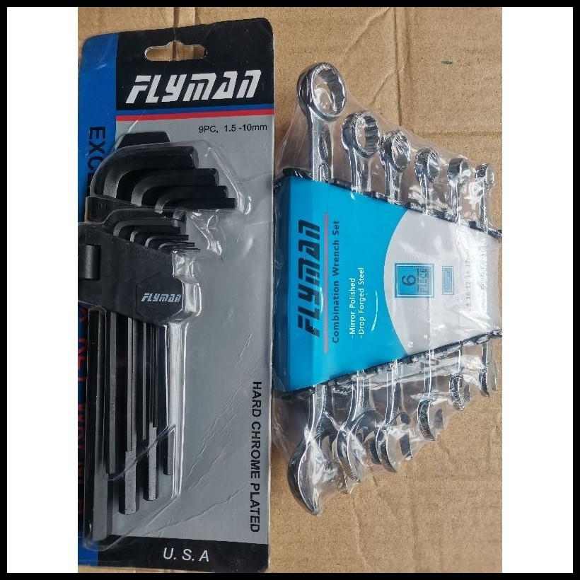 combination wrench ORIGINAL FLYMAN /Allen wrench set | Shopee Philippines