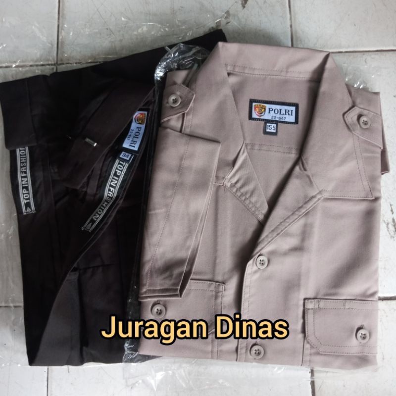 Short Sleeve Police Uniform / Brown Police Uniform / Security Guard ...