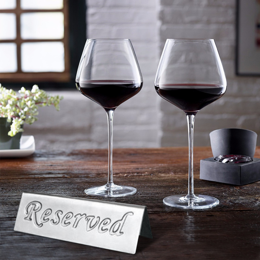 Reserved Table Sign Stainless Steel Reserve Seats Stand Restaurant ...