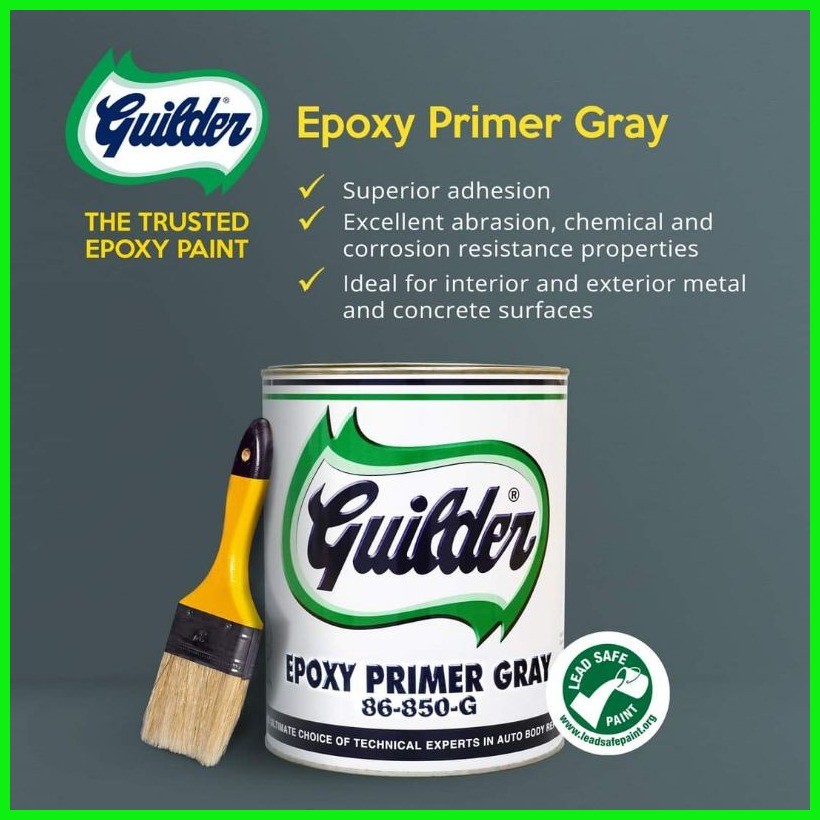 GUILDER Epoxy Primer Gray with catalyst (1 liter) | Shopee Philippines