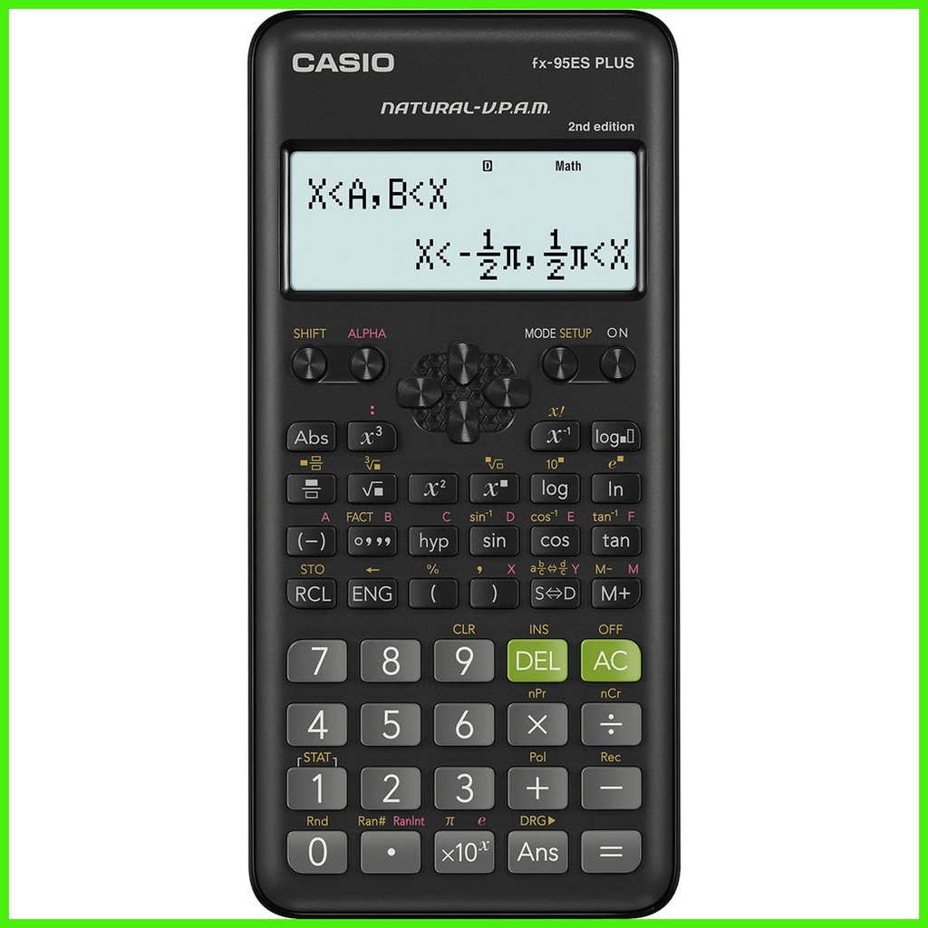 Casio fx-95ES PLUS-2 ES PLUS Series - Non Programmable SCHOOL/LAB.Calculators Scientific cal.100 ...