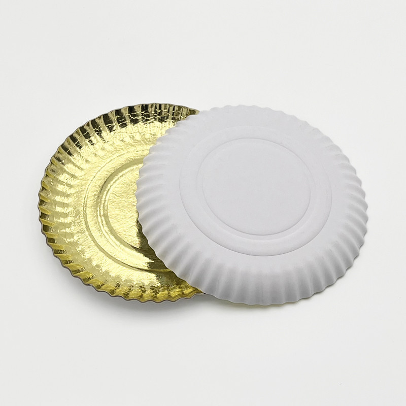 【NEW】Gold and silver Paper Plate (9inches) Wholesale Party Supplies ...