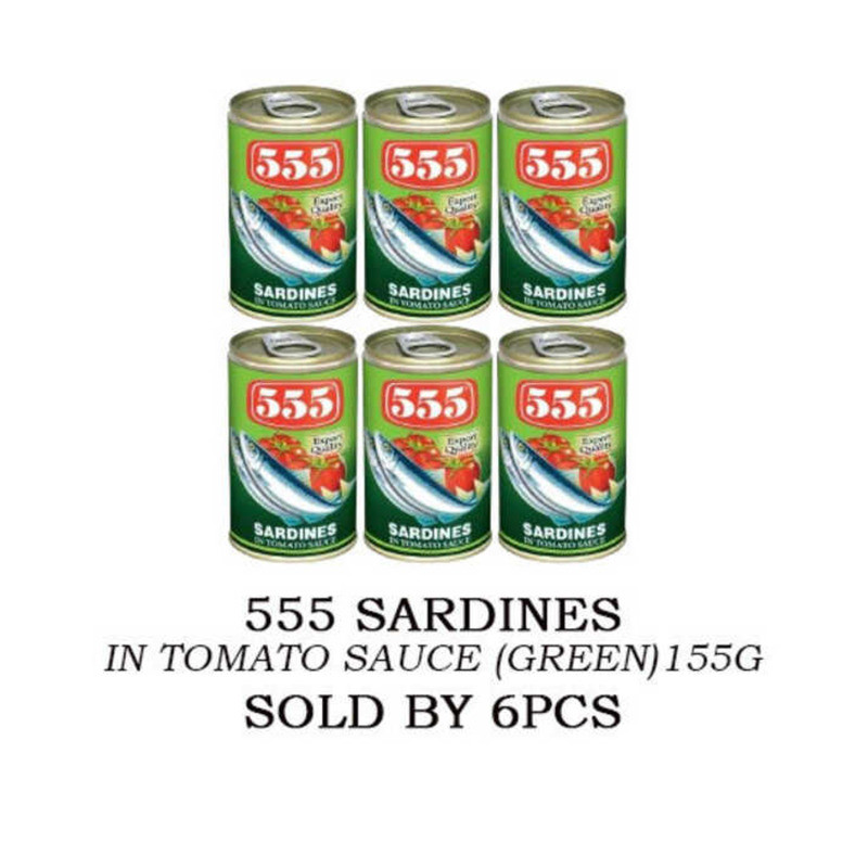 JDL 555 SARDINES IN TOMATO SAUCE 155G (Bundle OF 6) Cfd | Shopee ...