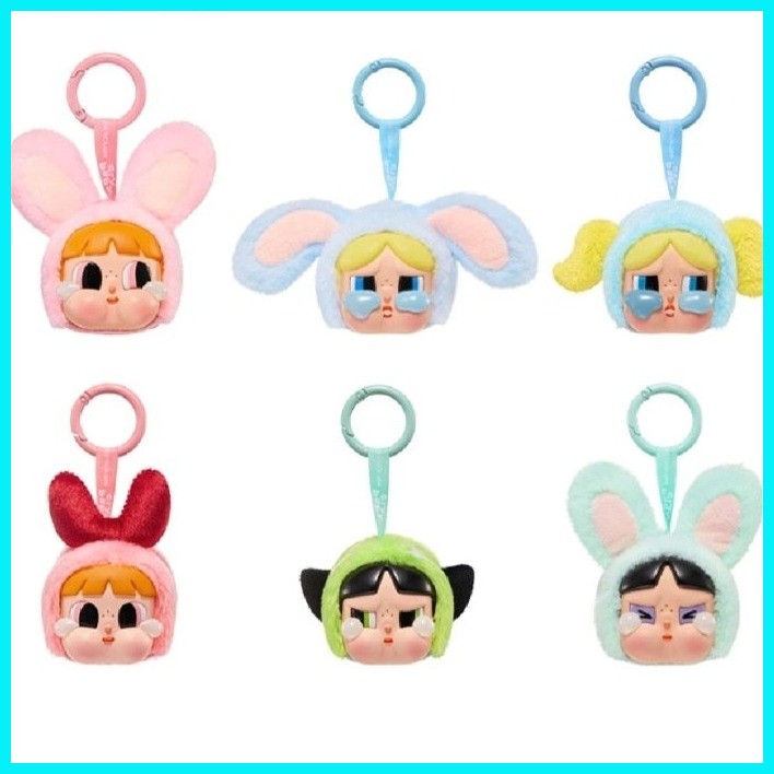 crybaby x Powerpuff Girls keychain, plush keychain pendant | Shopee ...