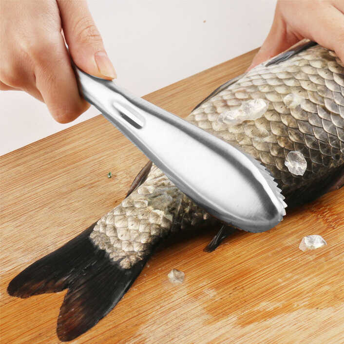 Stainless Steel Remove Fish Scale Brush Household Kitchen Fish Scale ...