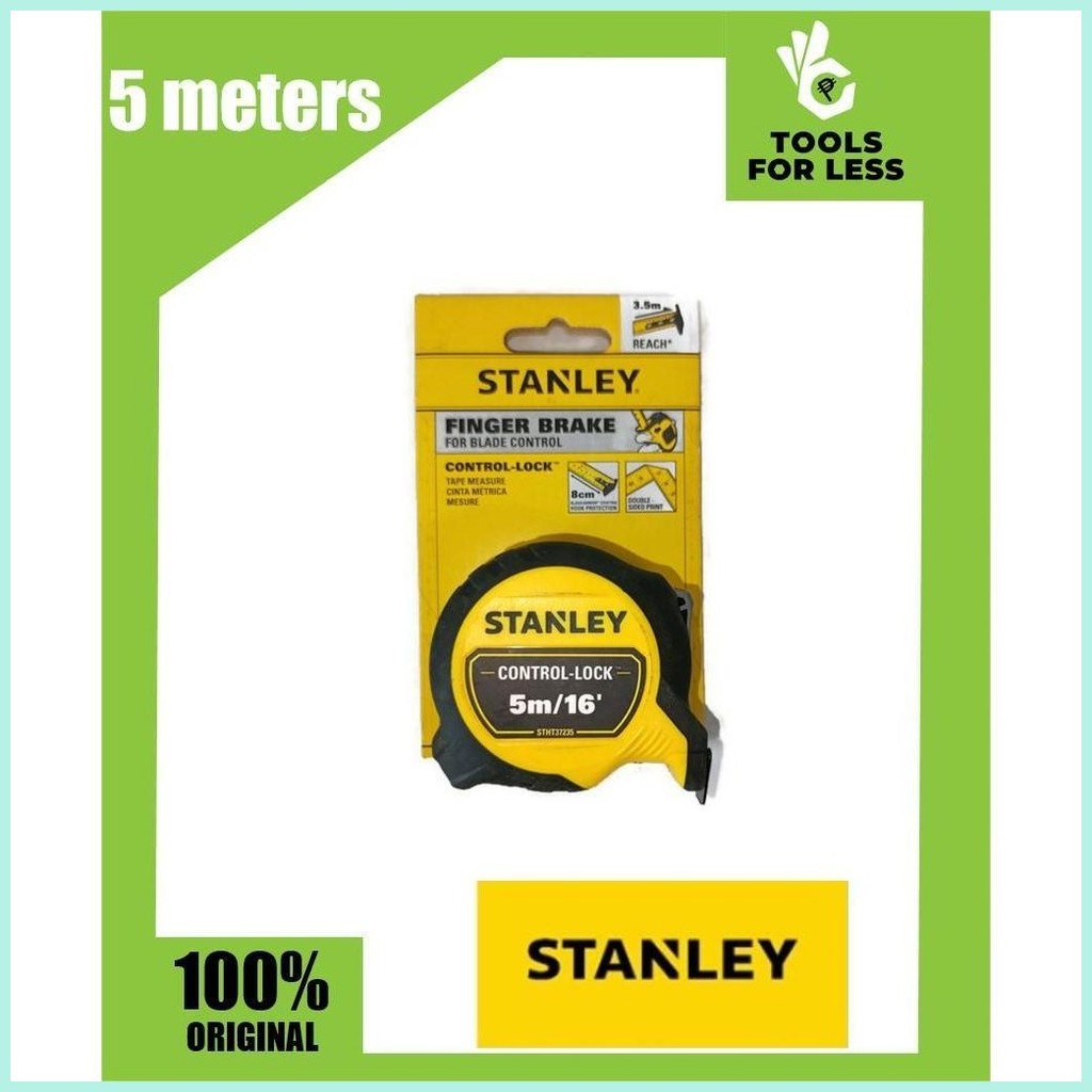 Stanley Control Lock Tape Measure 5mtrs/16', 8mtrs/26' & 10m/33m ...