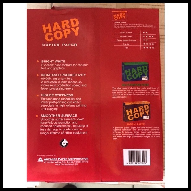 Hard Copy Bond Paper Short/A4/Long | Shopee Philippines