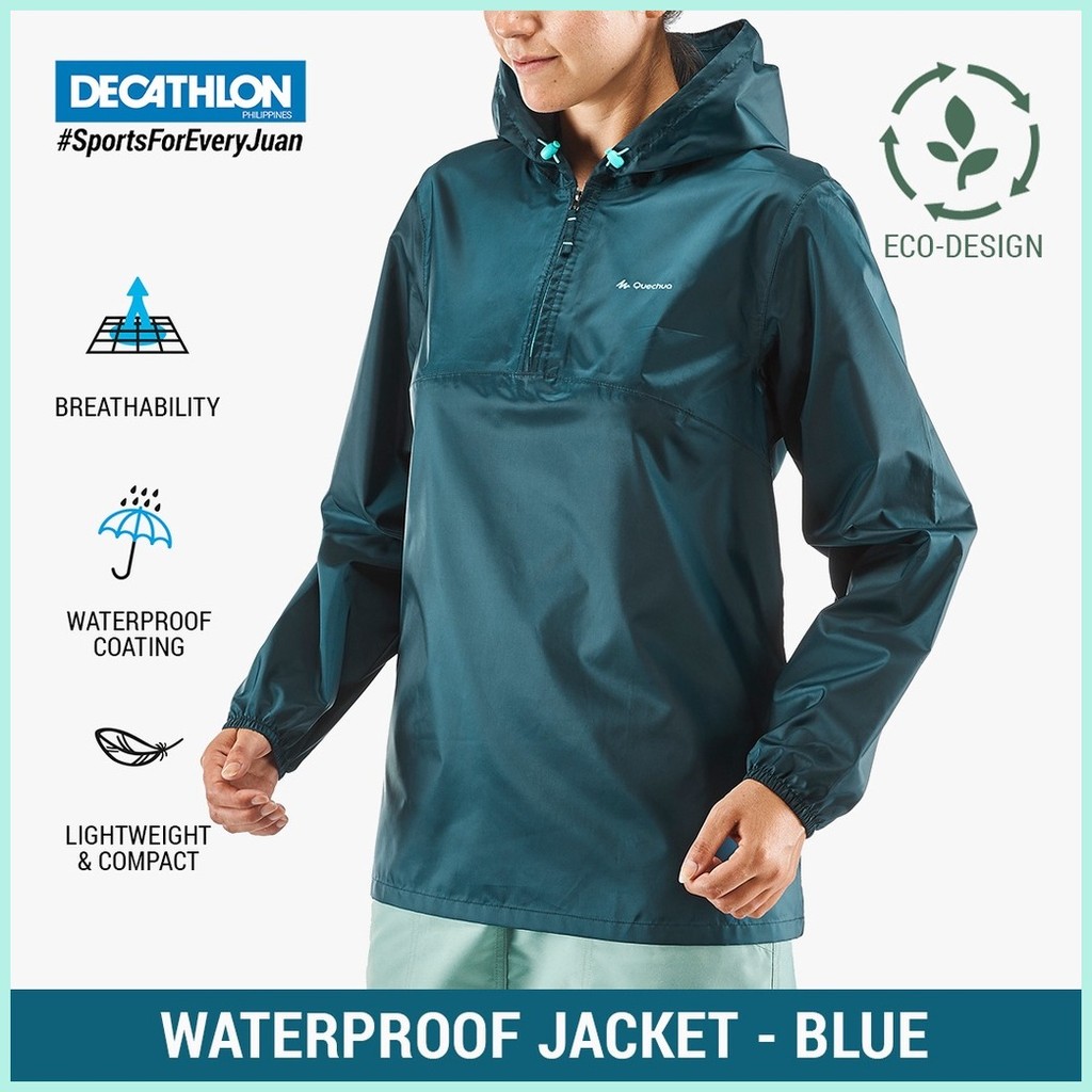 Decathlon Quechua Women's Country Walking Rain Jacket NH100 Raincut ...