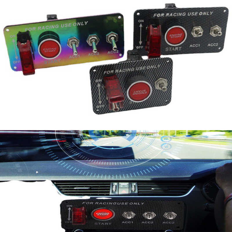 Combination Switch T3 Carbon Fiber Pattern Panel Switch Rocker Type ...