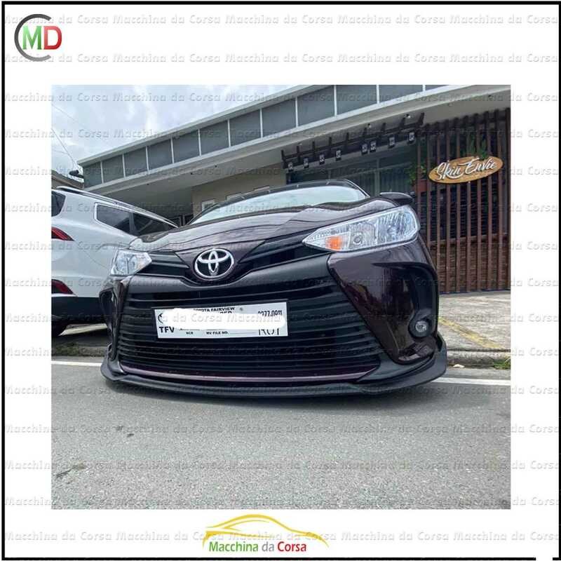 Toyota Vios 2013-2020 Bumper Front Lip Chin Body Kit Black | Shopee ...