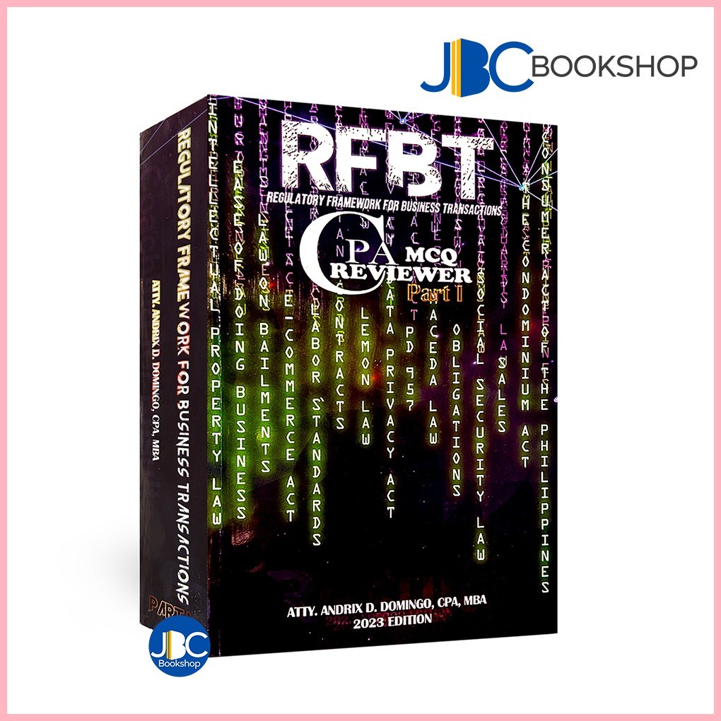 RFBT MCQ CPA Reviewer Part 1 2023 by Atty. Andrix D. Domingo, CPA, MBA ...