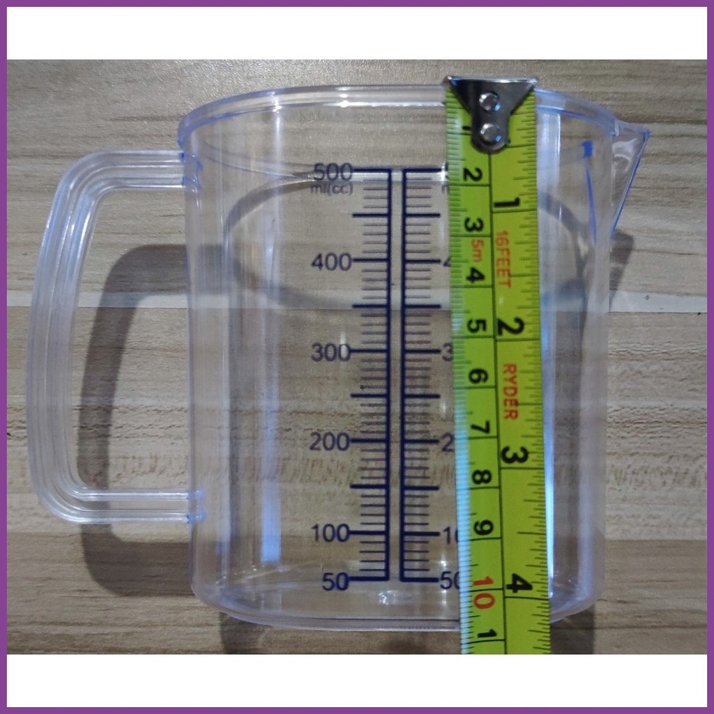 Clear Measuring Cup 500ml (Plastic) | Shopee Philippines