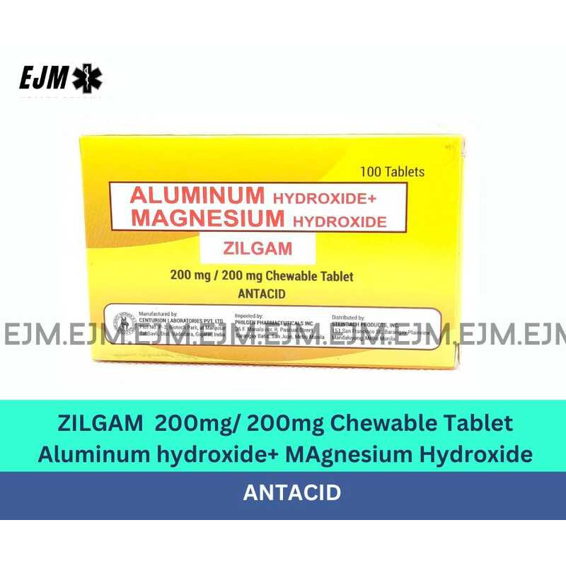 ZILGAM Chewable – Antacid & Acid Reflux Relief (Aluminum Hydroxide ...