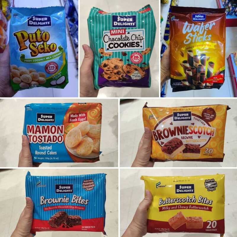 Super Delights Butterscotch Brownie Bites Puto Seko Chocolate Chip ...