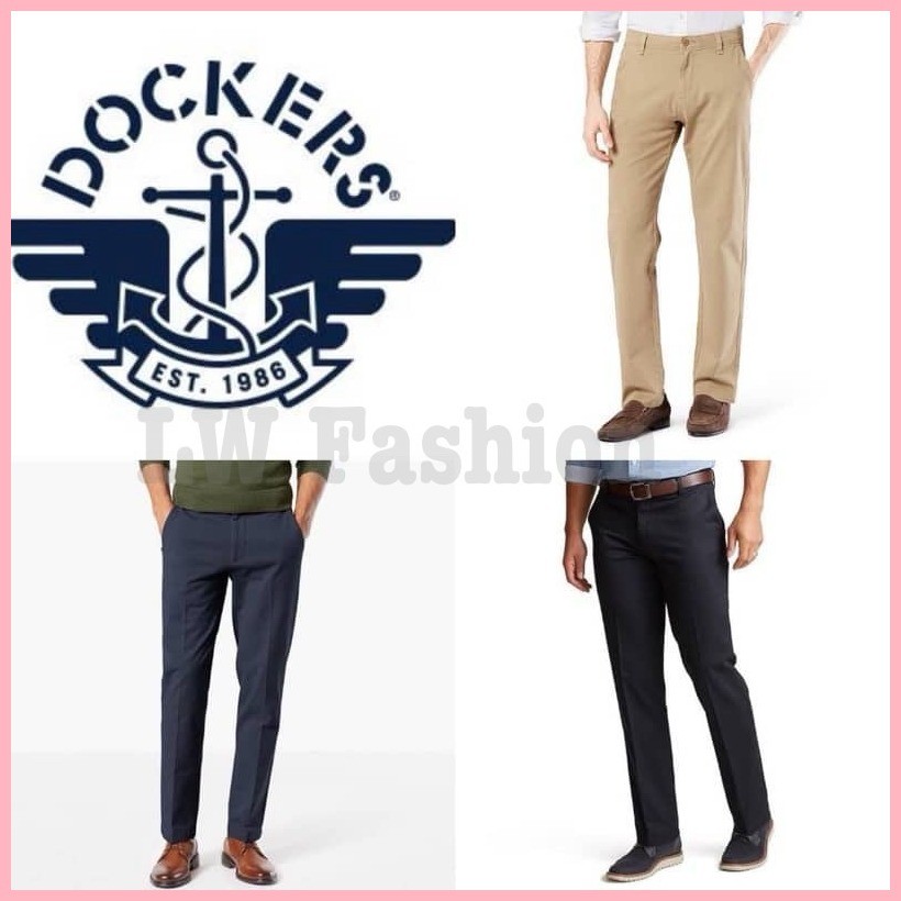 DOCKERS SELUAR SLACK STRAIGHTCUT STRETCHABLE SIZE (28-40) | Shopee ...