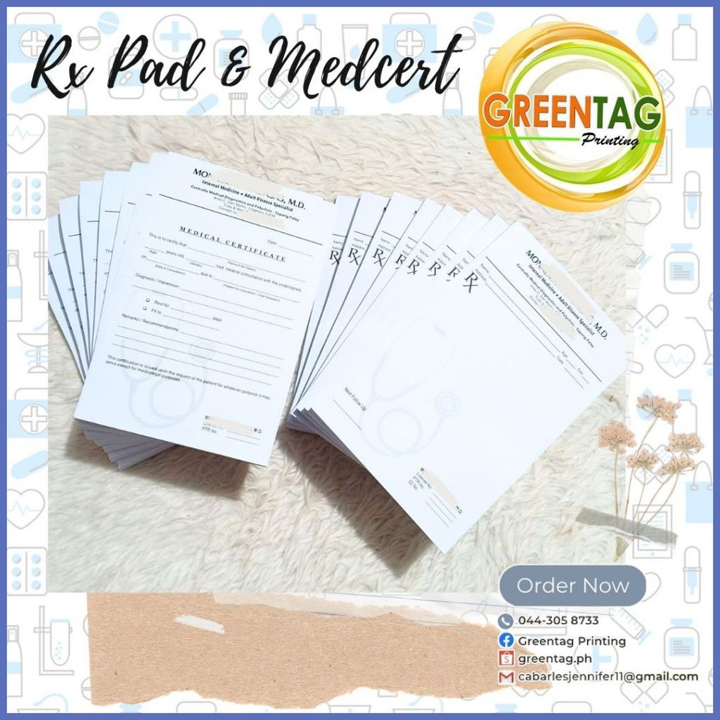 Pres Pad / Med cert / Lab Request form | Shopee Philippines