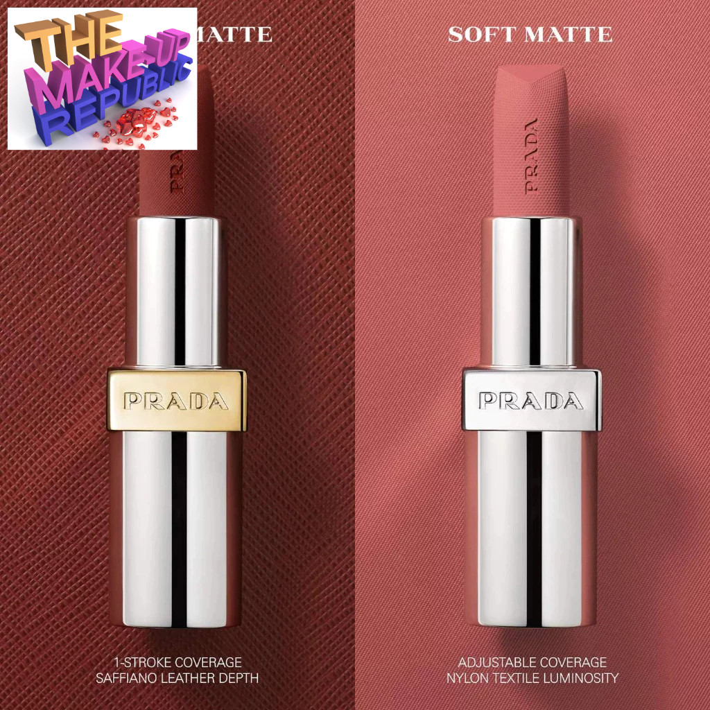 AUTHENTIC PRADA HYPER MATTE NUDES | SOFT MATTE REFILLABLE LIPSTICK 3 ...