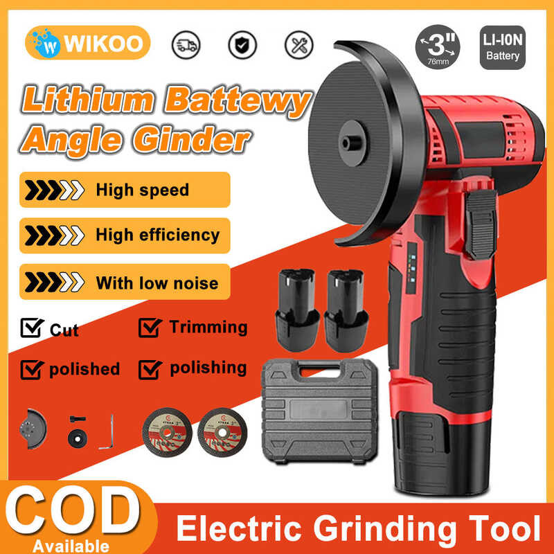 Original 3 Inches Mini Cordless Angle Grinder 12V Small Multifunctional ...