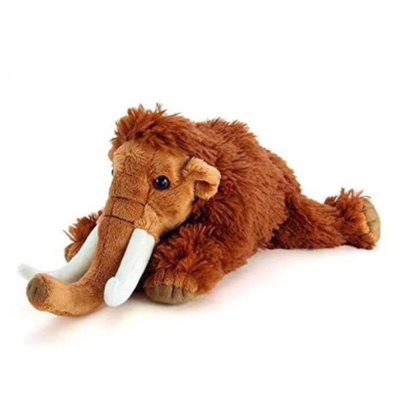 Simulation Long-Haired Elephant Plush Toy Cute Mammoth Plush Toy ...