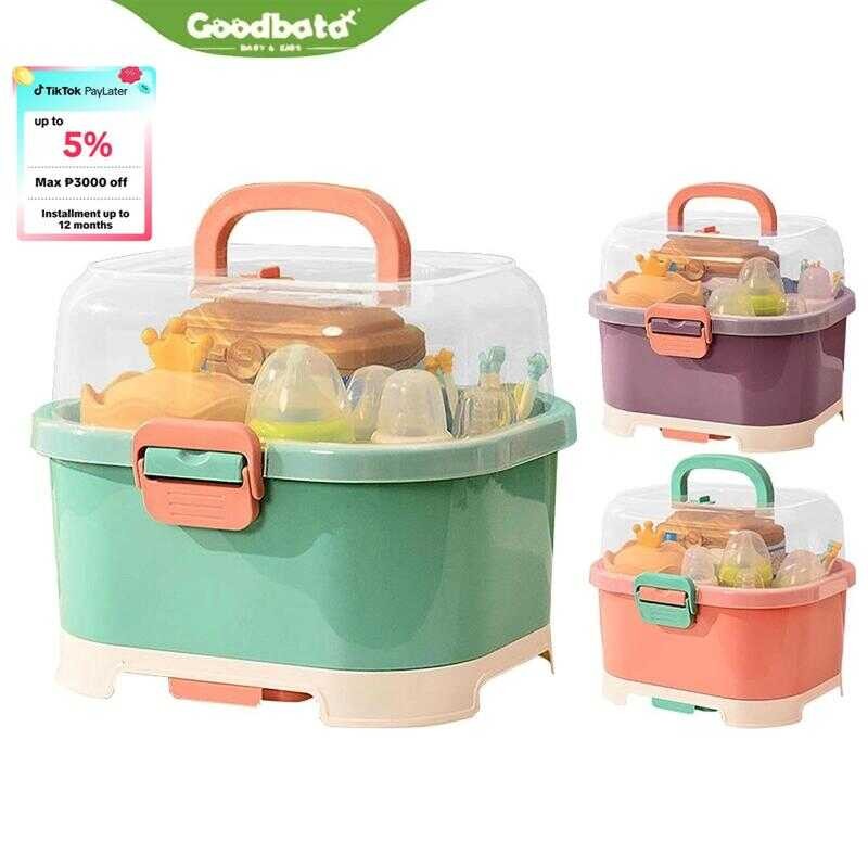 D71 Goodbata Baby Feeding Bottle Storage Box Milk Powder Pacifier ...