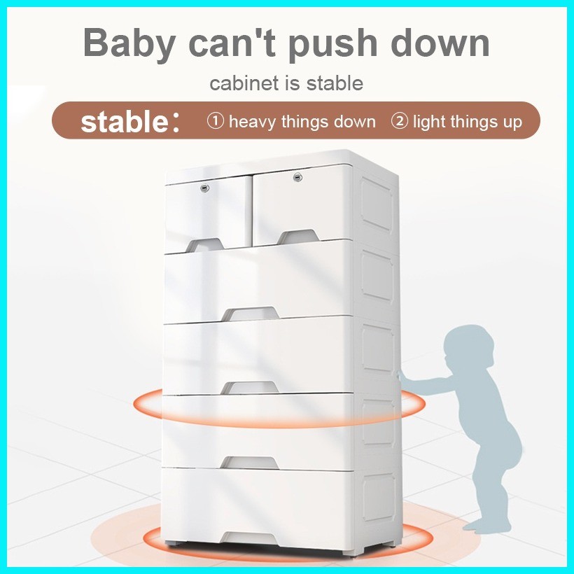 MUJU Orocan Drawer Plastic Clothes Organizer Durabox Drawer Clothes ...