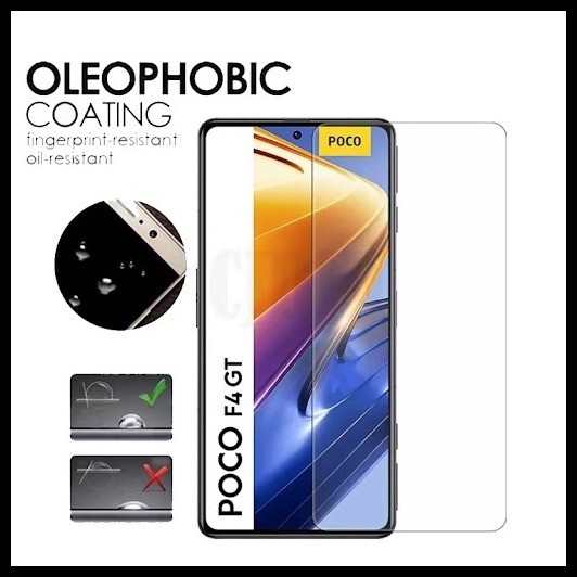 POCO F4 GT Clear FULL Tempered Glass Premium Screen Protector | Shopee ...