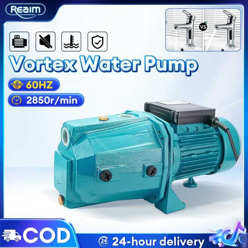 REAIM Booster Jet 1Hp Jetmatic Water 850W Electric Vortex Pump 66D ...