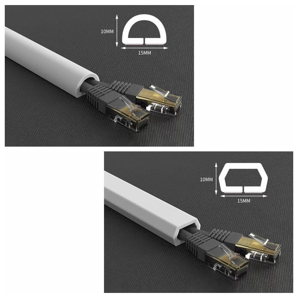 5M PVC Trapezoid Slot Floor Cord Cover Cord Protector Extension Wiring ...