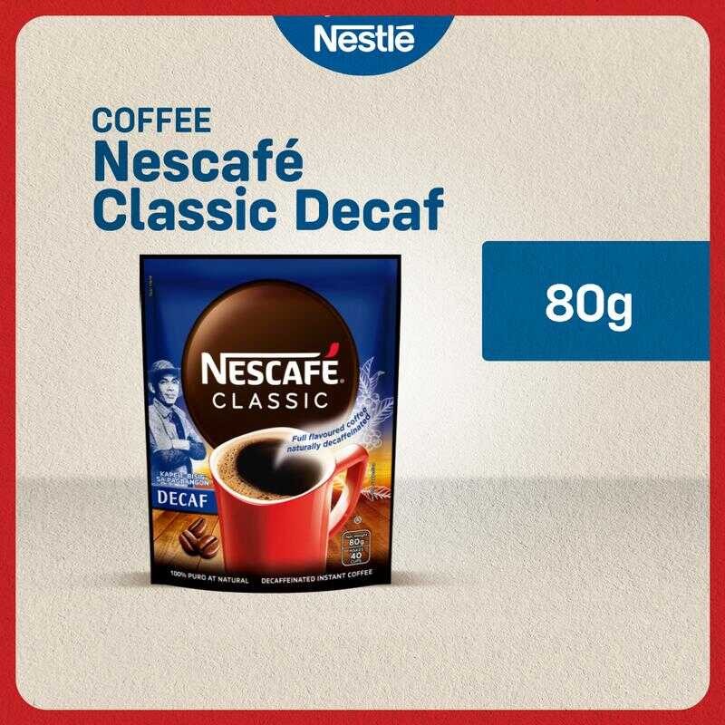NESCAFÉ Classic Decaf Instant Coffee 80G - Decaffeinated 3 | Shopee ...