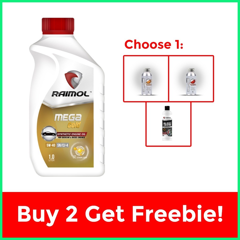 RAIMOL MEGA GOLD 1L 5W-40 SN SM CJ4 FULLY SYNTHETIC ENGINE OIL | Shopee ...