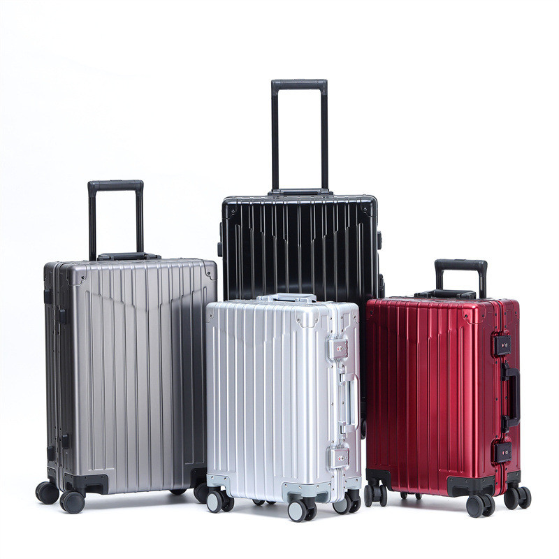 All-metal Aluminum-magnesium Alloy Suitcase 20-inch Boarding Password ...