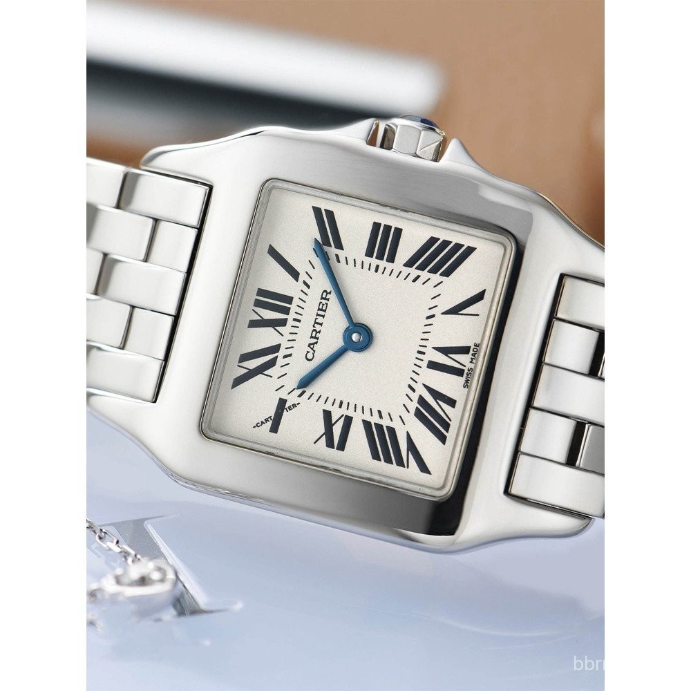 Cartier Cartier Santos Series Stainless Steel Rectangular Quartz Women ...