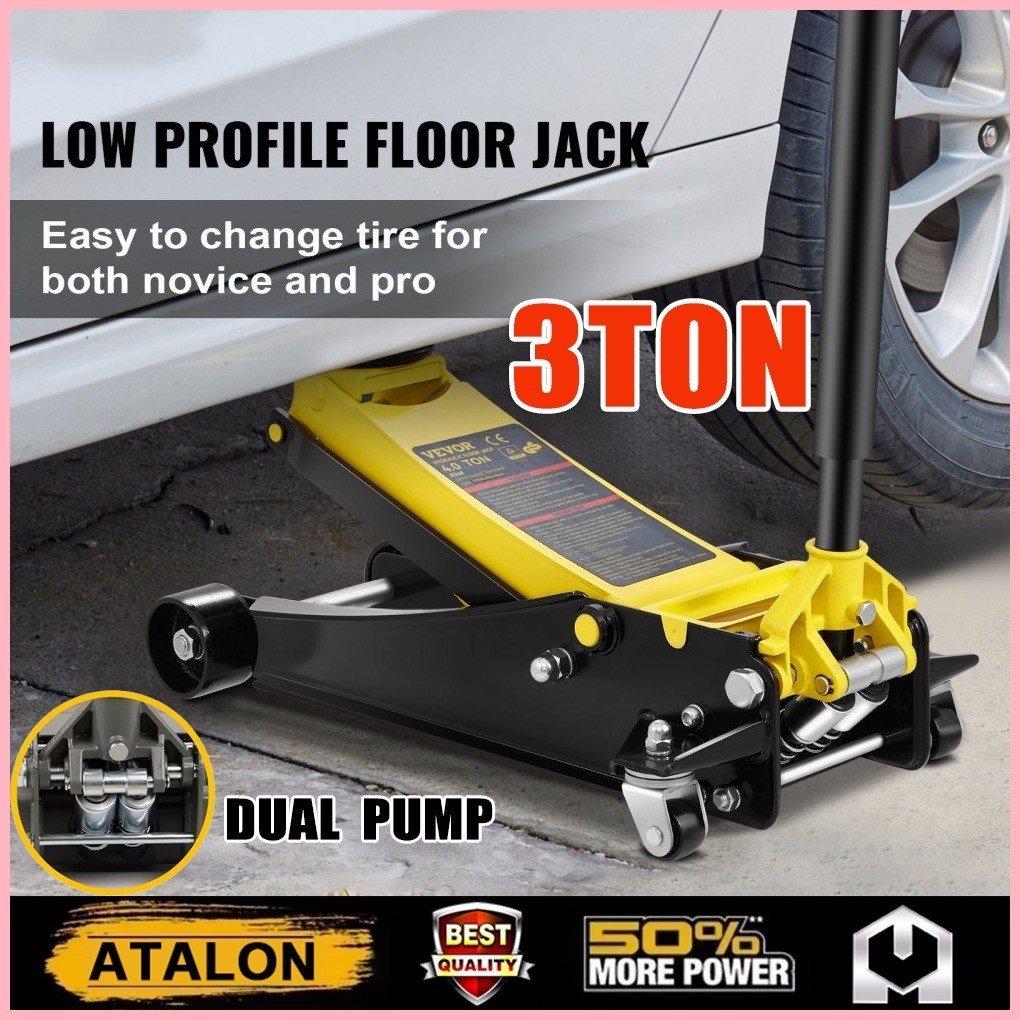 2024 New 2/3Tons Low Profile Hydraulic Floor Jack Car Crocodile Jack ...