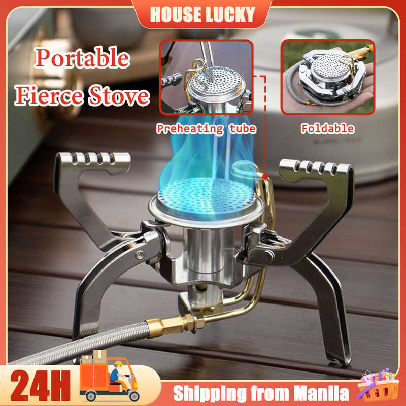 Mini Folding Camping Stove Portable Gas Butane Outdoor Burner Foldable ...