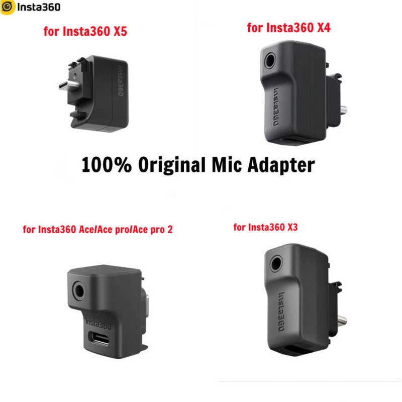 Tt Original Insta360 X5/X4/X3/Ace Pro 2 Mic Adapter Audio Microphone ...