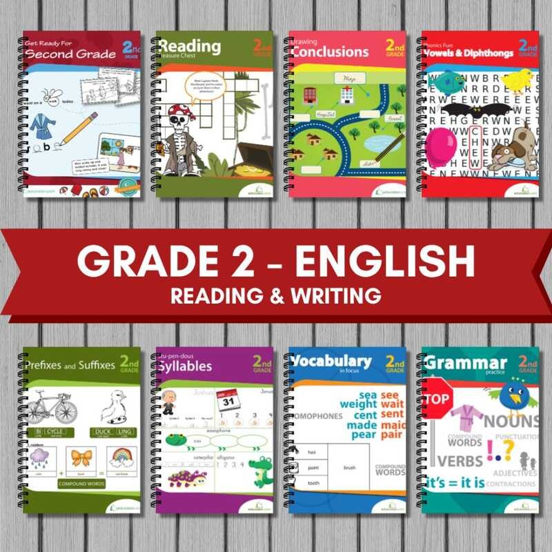GRADE 2 English - Reading Writing Phonics Prefix Suffix Vocabulary ...