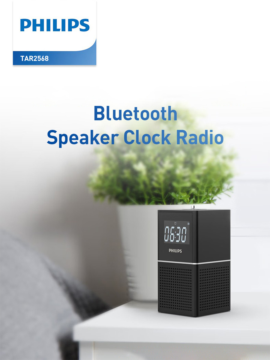 Philips bluetooth speaker clock radio Function support USB Playback and ...
