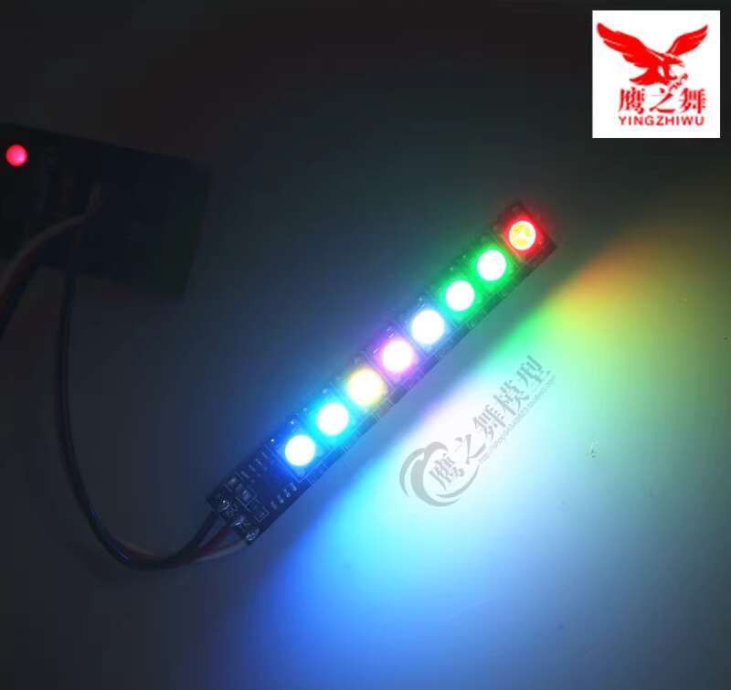 ☑♥ Model Airplane Four-Axis Fixed-Wing Night Flight Light WS2812 ...