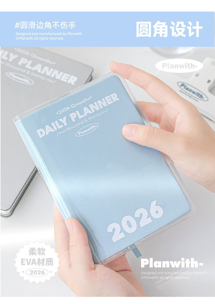 Cdaily|2026 All Year Book Clothes Four-leaf Clover Polka Dot pvc Book ...