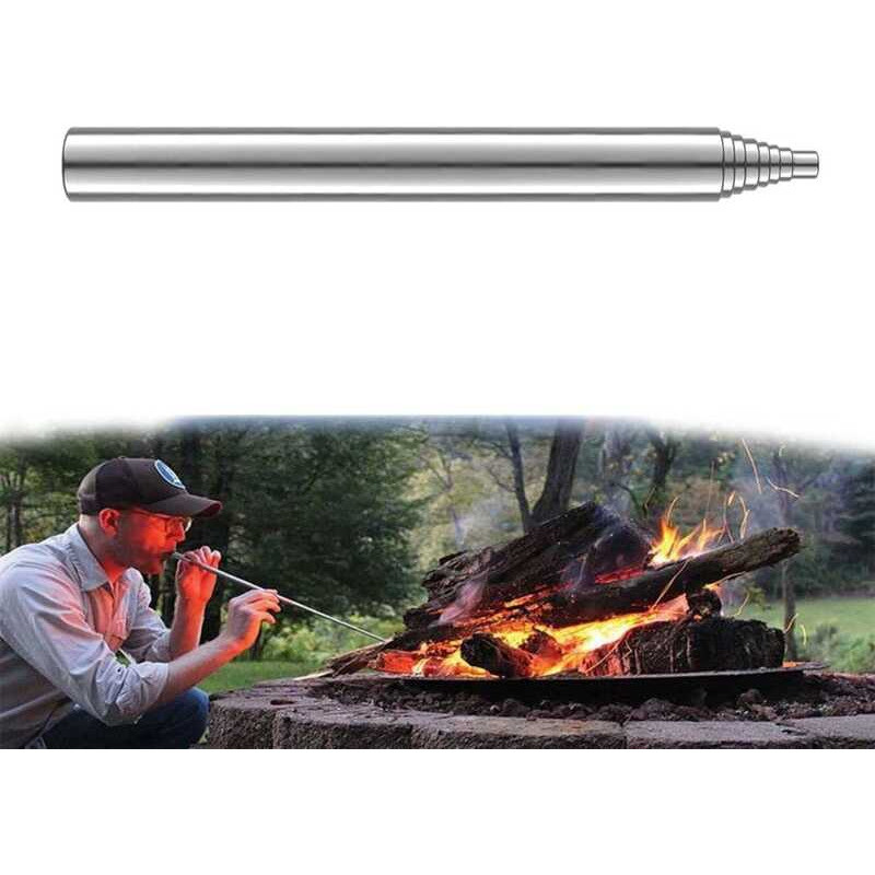Handy Fire Blower Pipe | Pocket Bellows Starter EDC Survival & Camping ...