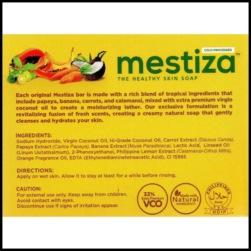 Bundle of Mestiza The Healthy Skin Soap - Original (Two 125g + One 60g ...