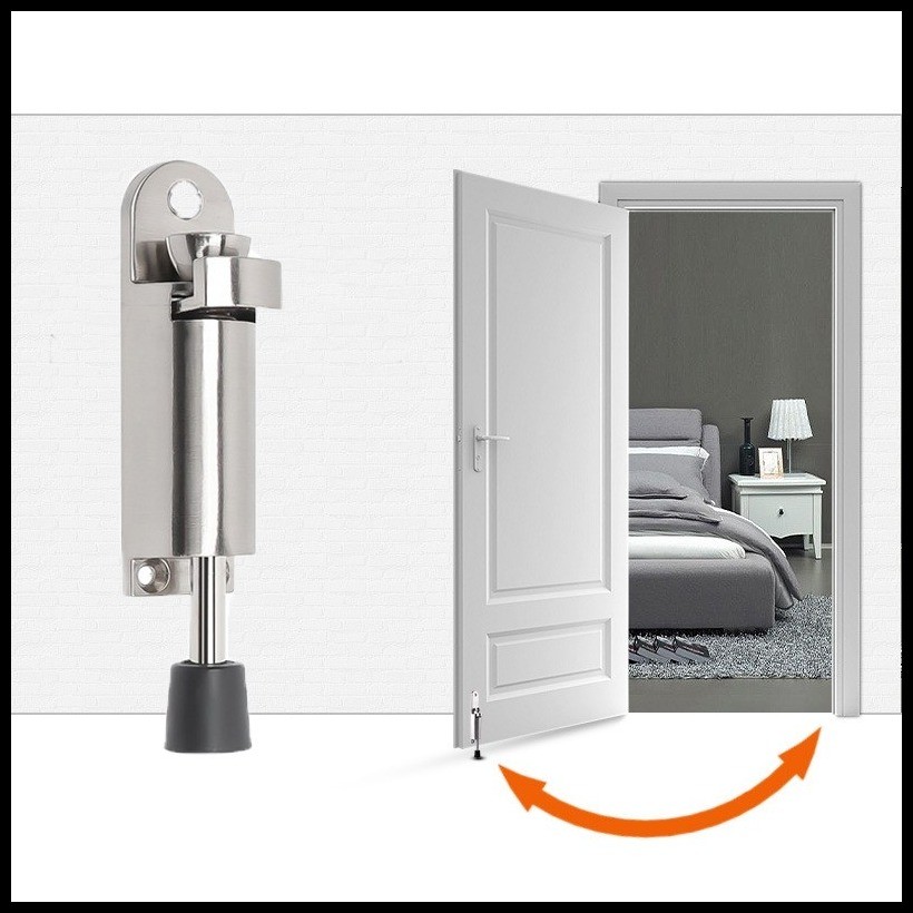 Home-based Kickdown Door Stop Stainless Steel Spring Loaded Door ...