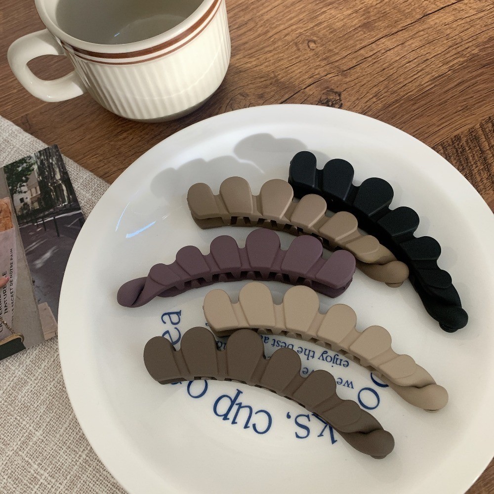 Korean One-line Hair Clip Women's New Fashion Temperament Banana Clip ...