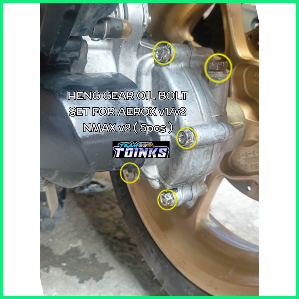 HENG GEAR OIL BOLT SET FOR NMAX V1 / NMAX V2 / AEROX V2 | Shopee ...