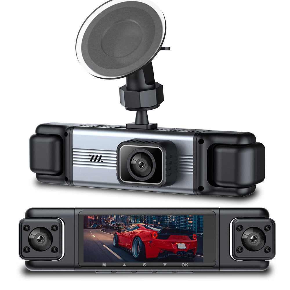 HEBIAN New Quad-Lens Dashcam Full HD 1080P Wide-Angle Night Vision WiFi ...