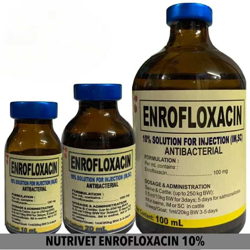 NUTRIVET ENROFLOX FOR FARM ANIMALS AND POULTRY HEALTH SUPPLIES B79 ...