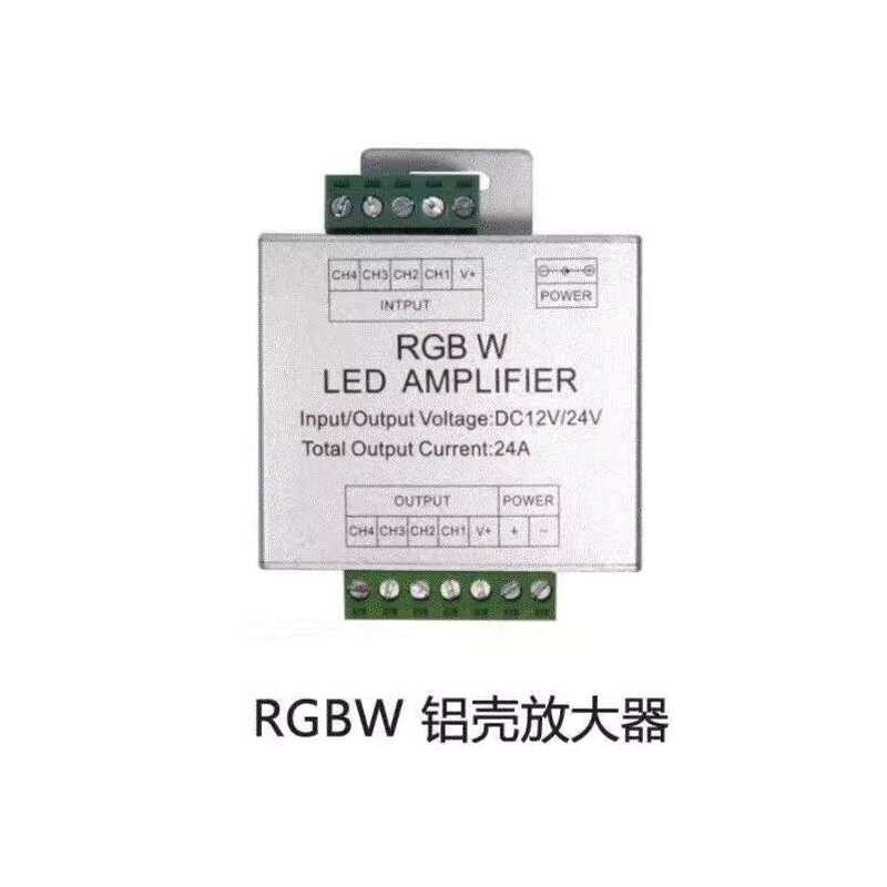 RGBW Power Signal Amplifier LED Controller Light Strip Repeater 24A ...