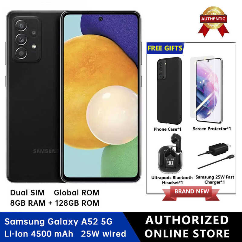 Samsung Galaxy A52 Dual Sim 5G Smartphone 8Gb RAM + 128Gb ROM Support ...